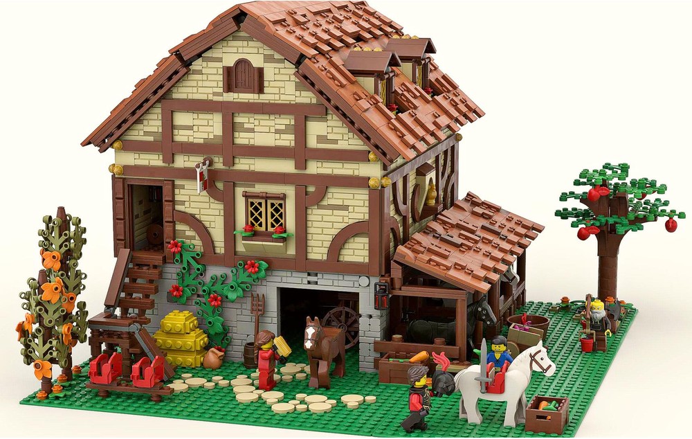 LEGO MOC Medieval Stables by LegoBricking | Rebrickable - Build with LEGO