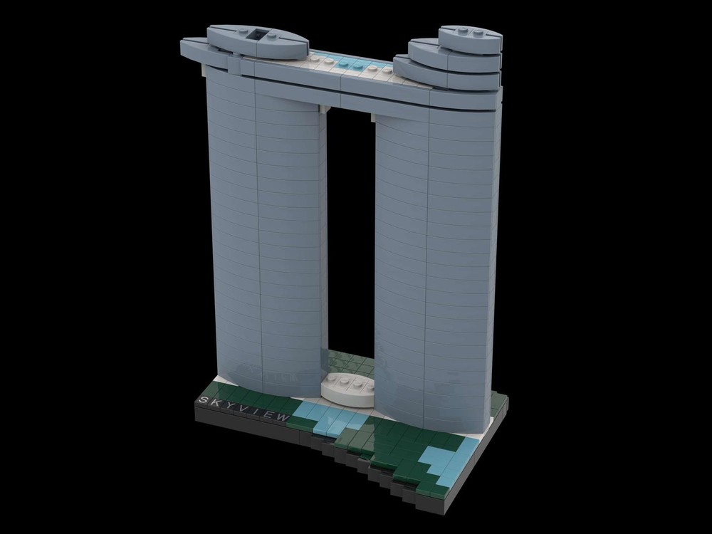 LEGO MOC Sky View Hotel Dubai 1:1000 scale by Gaweed | Rebrickable ...