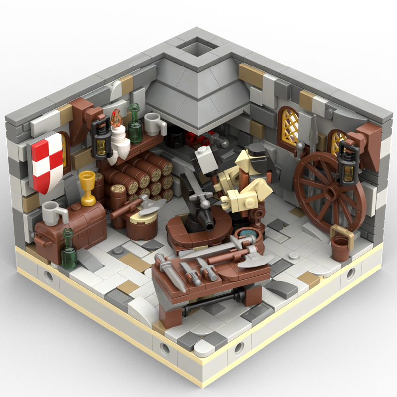 LEGO MOC Medieval Blacksmith by dariusdrum | Rebrickable - Build with LEGO