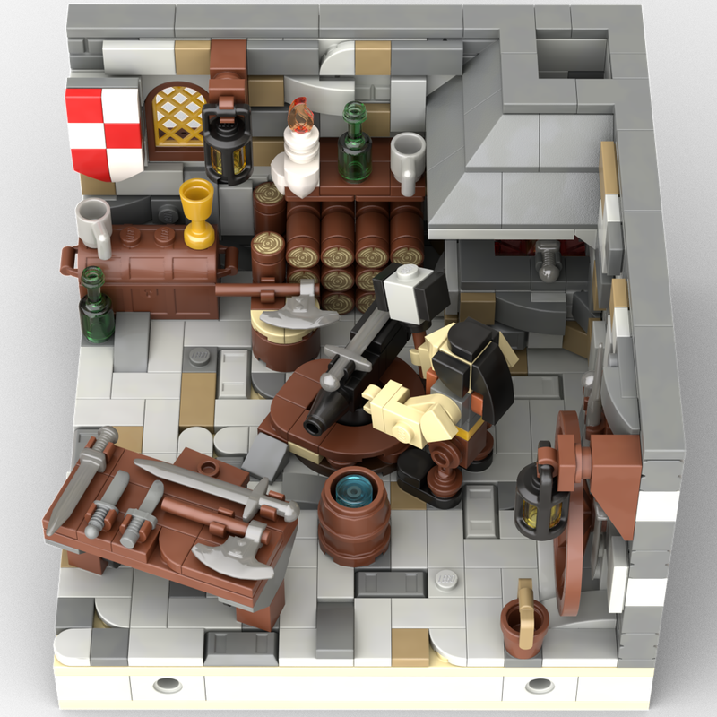 LEGO MOC Medieval Blacksmith by dariusdrum | Rebrickable - Build with LEGO