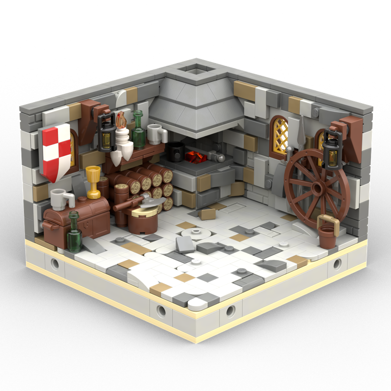 LEGO MOC Medieval Blacksmith by dariusdrum | Rebrickable - Build with LEGO