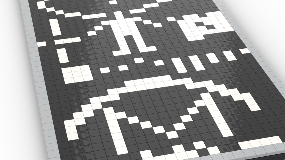 Lego Moc Arecibo Message Black And White By Crunchyleaf Rebrickable