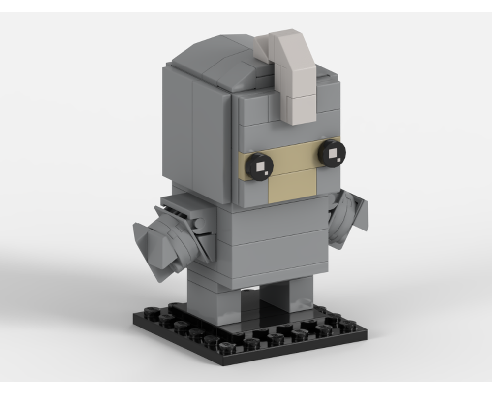 LEGO MOC Marvel The Rhino Brickheadz by charzboi | Rebrickable - Build ...
