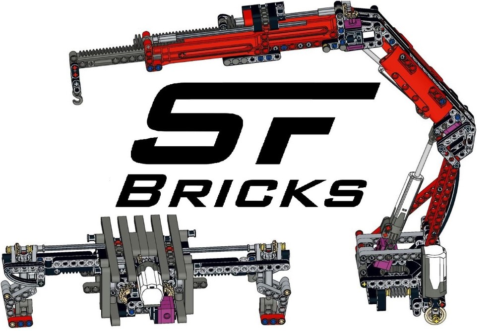Lego Moc Rc Knuckle Boom Crane By Sfbricks Rebrickable Build With Lego