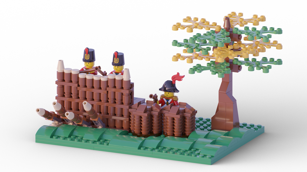 LEGO MOC Palisade and Gabions by BrickHugger171 | Rebrickable - Build ...