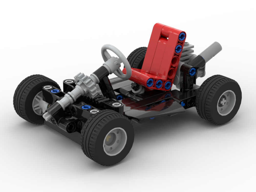 Lego Moc 1972 Go Kart Remake By Technicmocer Rebrickable Build With Lego