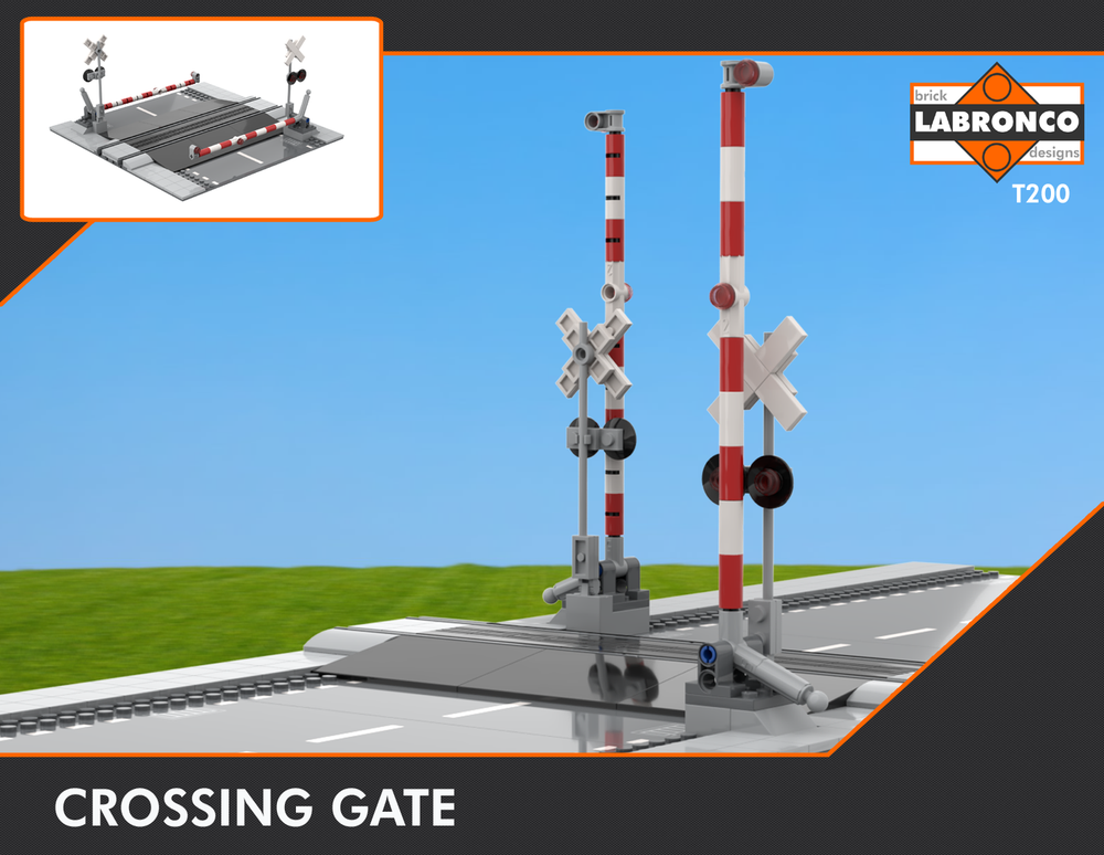 LEGO MOC T200 - Crossing Gate by Labronco Brick Designs | Rebrickable ...