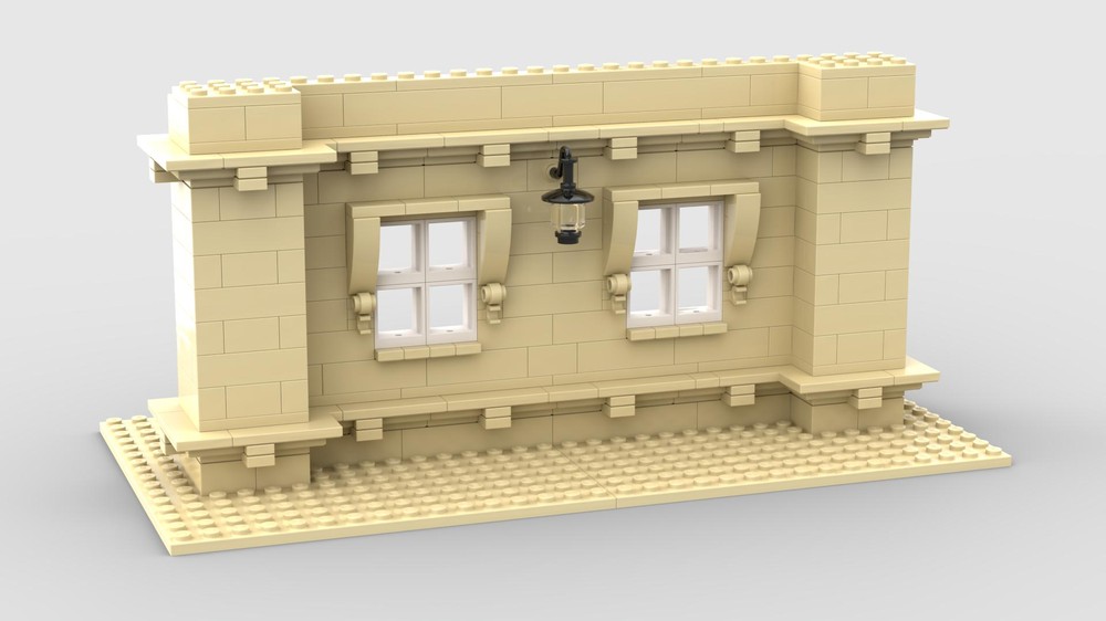 LEGO MOC Detailed wall by anadho | Rebrickable - Build with LEGO