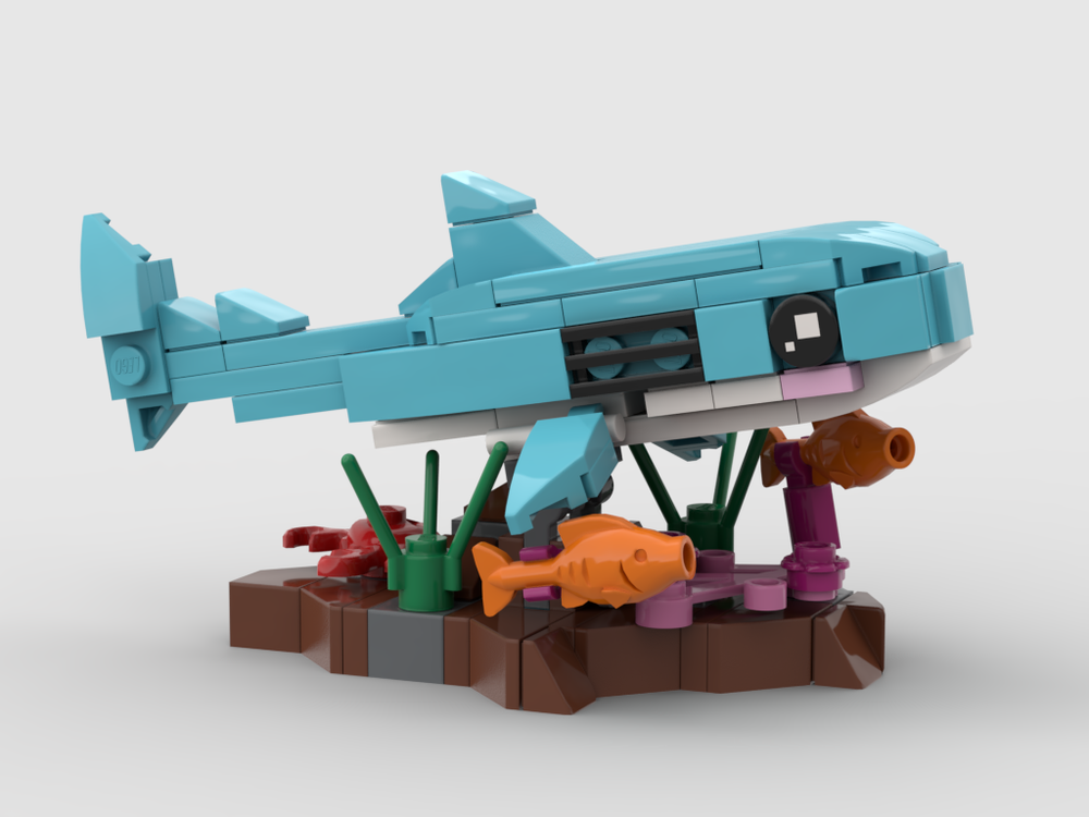 LEGO MOC BLÅHAJ IKEA Shark by intim305 | Rebrickable - Build with LEGO