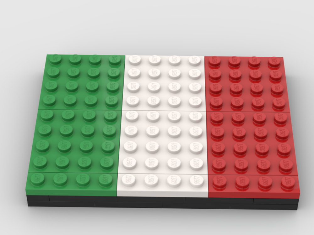 LEGO MOC Italian Flag (Bricks or Tiles) by Thanasis09 | Rebrickable ...