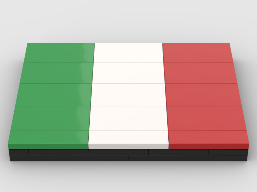 LEGO MOC Italian Flag (Bricks or Tiles) by Thanasis09 | Rebrickable ...