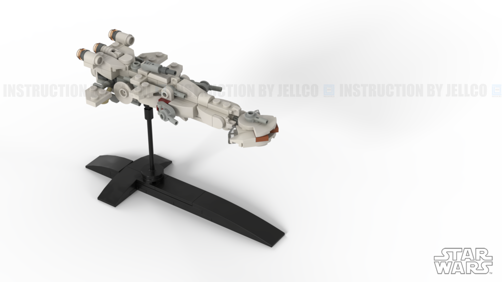 LEGO MOC Mini Size Braha'tok class Gunship by jellco | Rebrickable ...