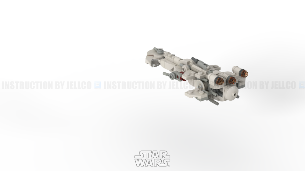 LEGO MOC Mini Size Braha'tok class Gunship by jellco | Rebrickable ...