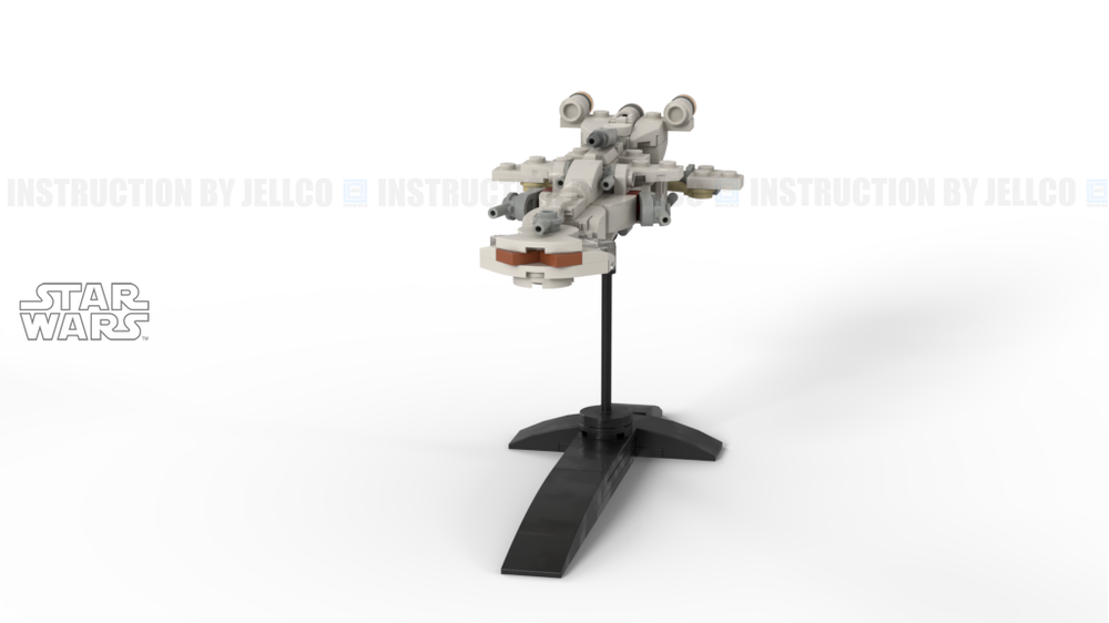 LEGO MOC Mini Size Braha'tok class Gunship by jellco | Rebrickable ...