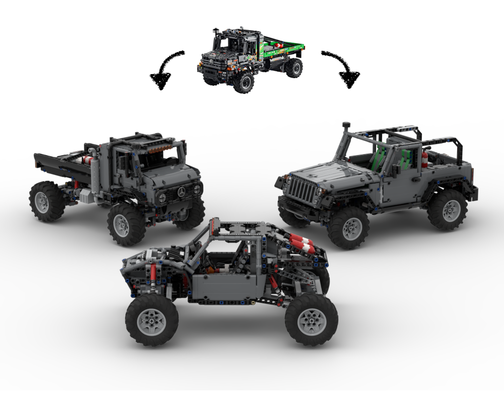 LEGO MOC 3-in-1 42129 C model pack by gyenesvi | Rebrickable - Build ...
