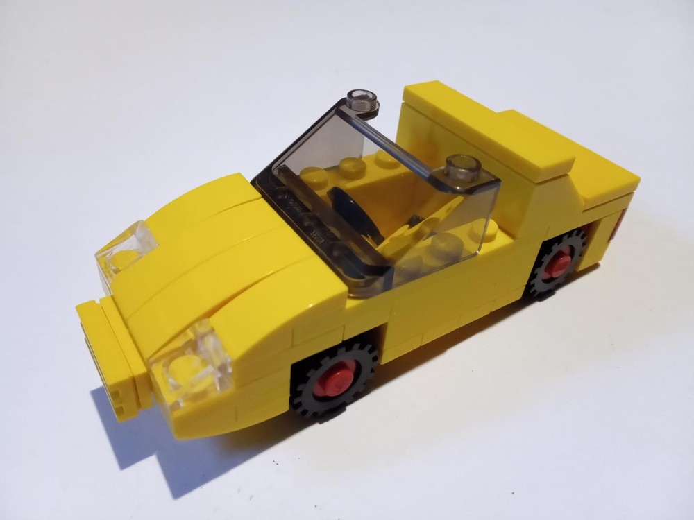 Lego Moc Yellow Sports Car By Jimboblimb Rebrickable Build With Lego