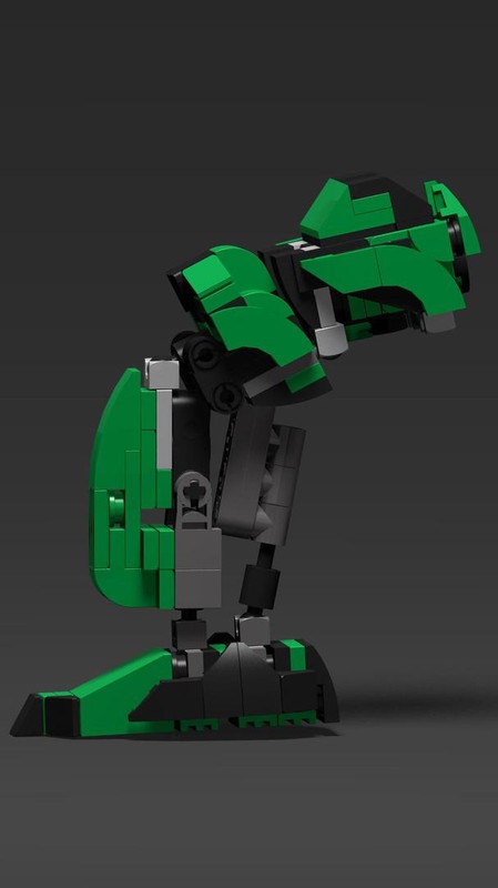 LEGO MOC Mech low leg green by cod1 | Rebrickable - Build with LEGO