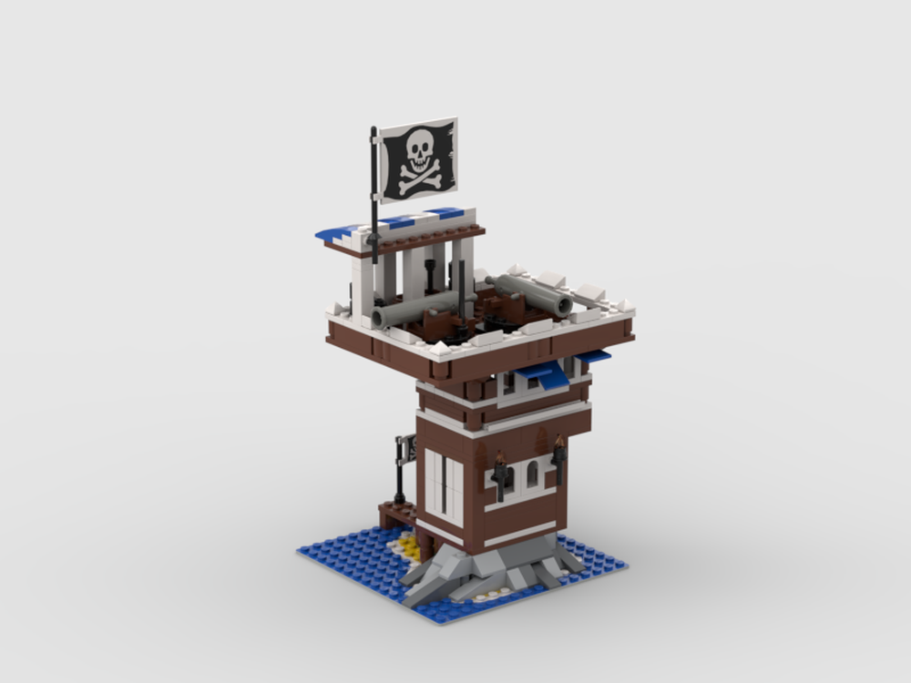 Lego Moc Pirate Outpost By Buccaneer Rebrickable Build With Lego