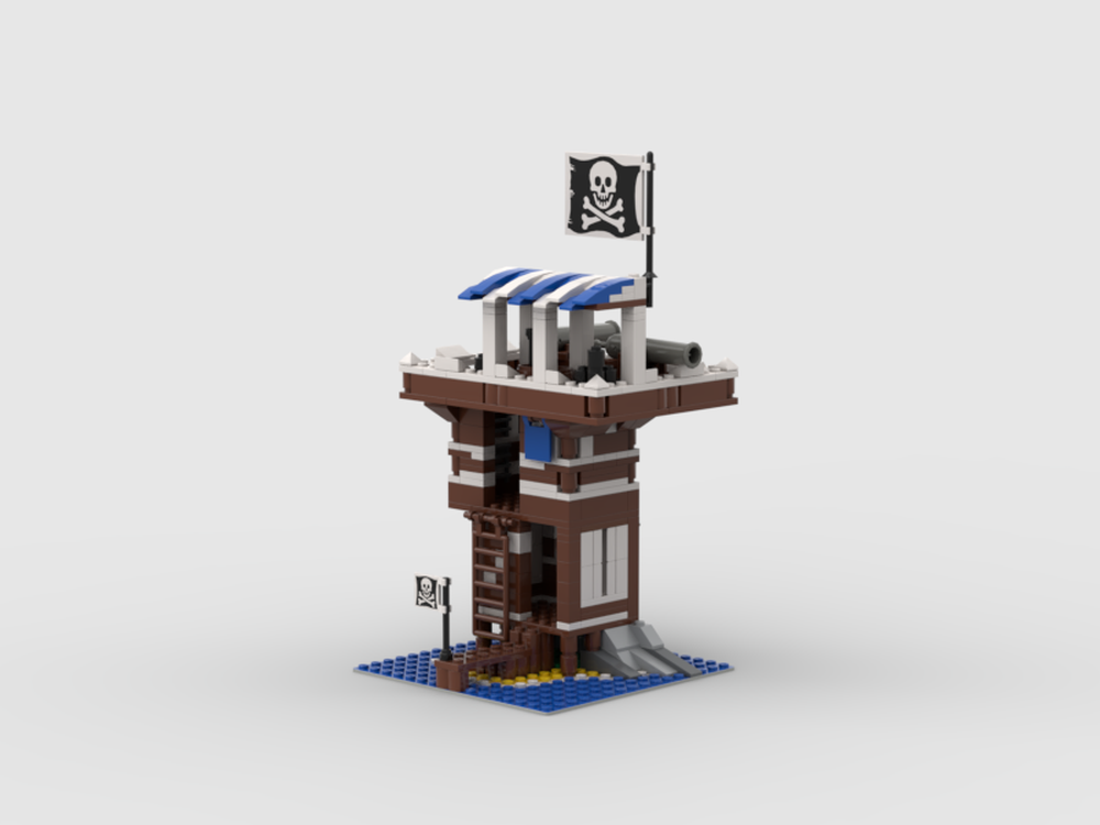 LEGO MOC Pirate Outpost by Buccaneer | Rebrickable - Build with LEGO