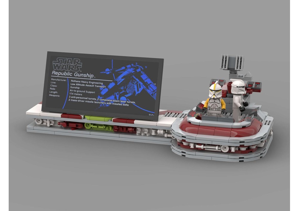 LEGO MOC UCS Republic Gunship Display Stand by Lego_tactics ...