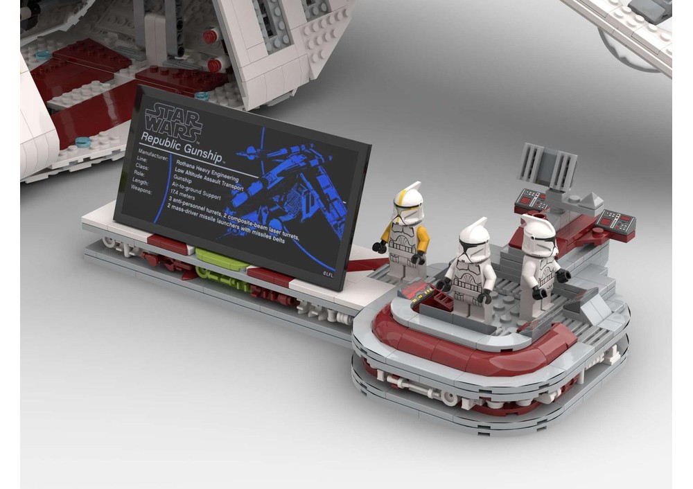 LEGO MOC UCS Republic Gunship Display Stand by Lego_tactics ...
