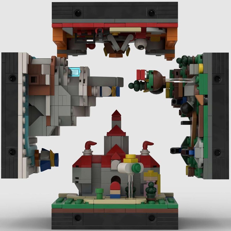LEGO MOC Scene 3 in 12x12 in Super Mario 64 Fit For Frame by uminuo ...