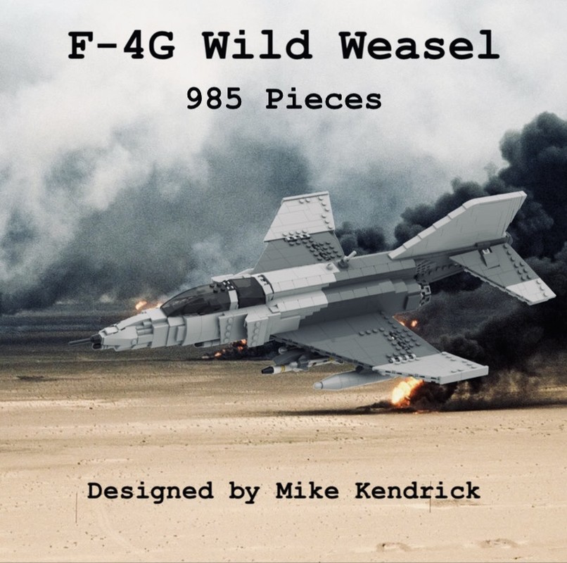 LEGO MOC F-4G Wild Weasel by mkbricks25 | Rebrickable - Build with LEGO