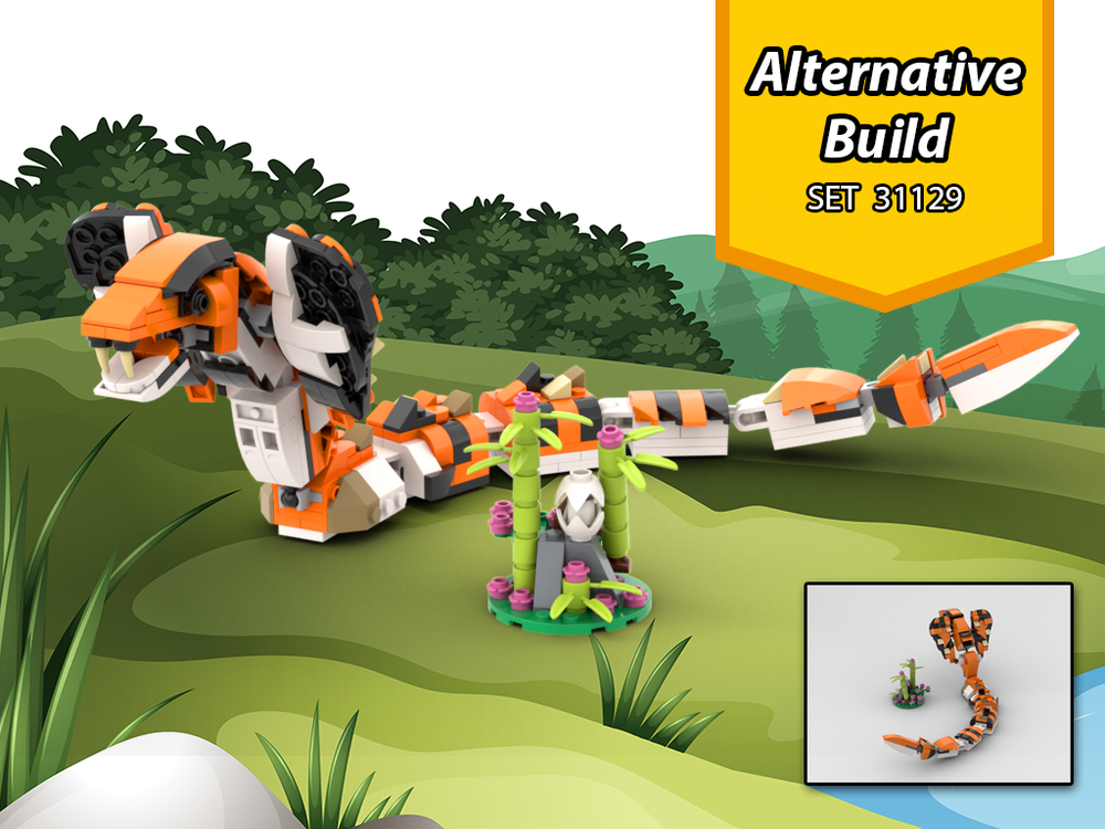 LEGO MOC Snake 31129 Alternative Build by gabizon | Rebrickable - Build ...