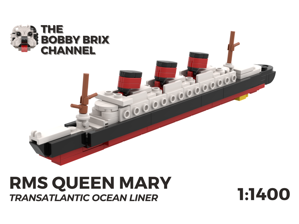 LEGO MOC RMS Queen Mary Ocean Liner by The Bobby Brix Channel ...