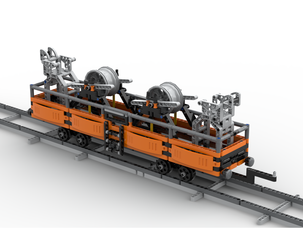 LEGO MOC Technic Train: UNIMOG & Catenary Car Alu. (LBGrey) Ladders by ...