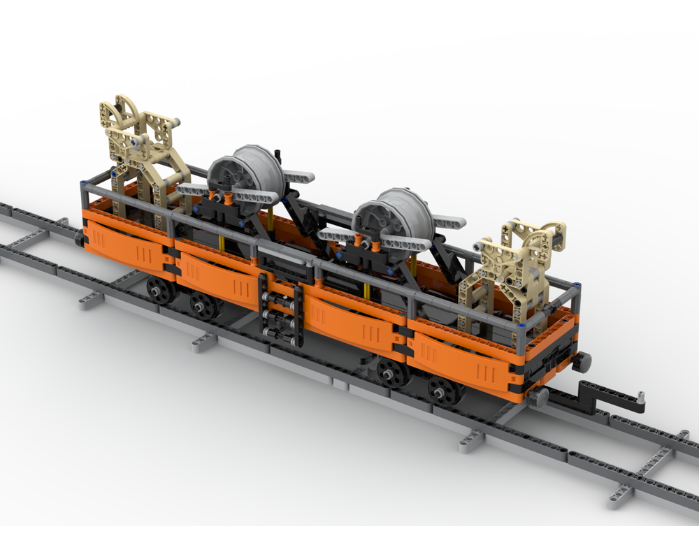 LEGO MOC Technic Train: UNIMOG & Catenary Car Alu. (LBGrey) Ladders by ...