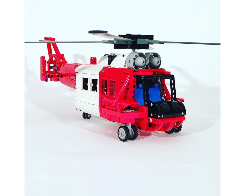 LEGO MOC Coast Guard Helicopter by thirdwigg | Rebrickable - Build with ...