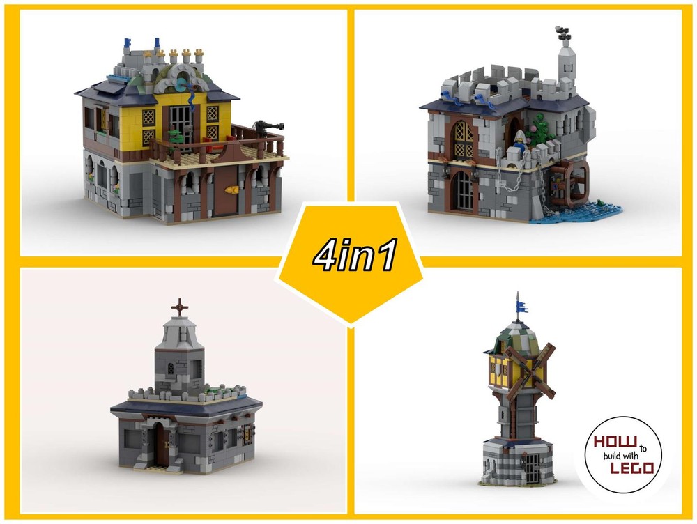 Lego Moc 31120 4in1 Medieval Buildings By Tavernellos Rebrickable