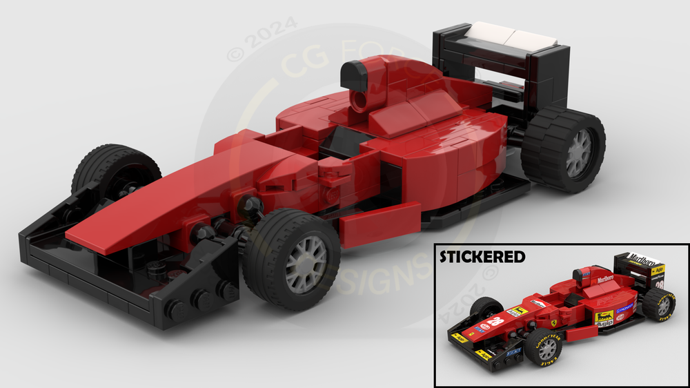 LEGO MOC F1 Ferrari 412 T1 by CGForceDesigns | Rebrickable - Build with ...