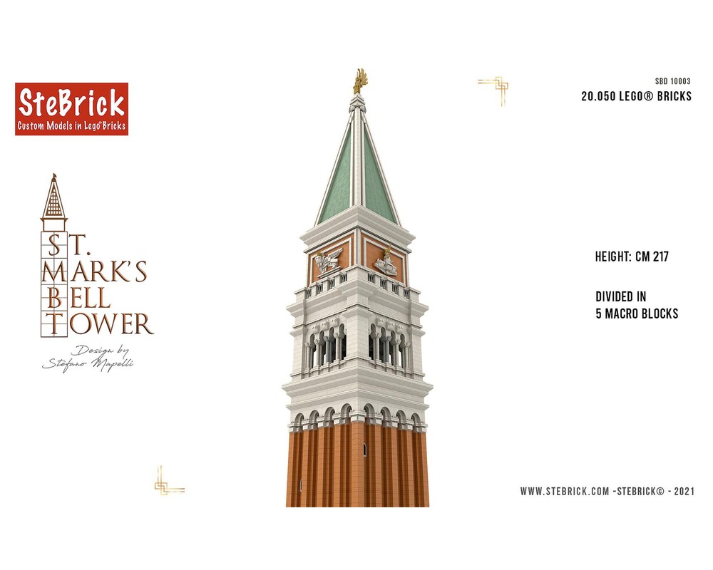 LEGO MOC St. Mark's Bell Tower - Venice by STEBRICK | Rebrickable ...