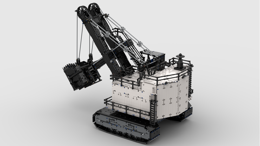 LEGO MOC Rope Shovel excavator white by Domi333555 | Rebrickable ...