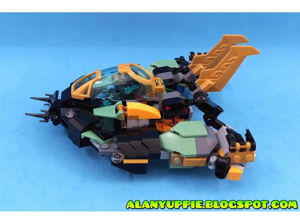 LEGO MOC Tutorial:Transformer Submarine from LEGO Ninjago 71750 Lloyd's ...