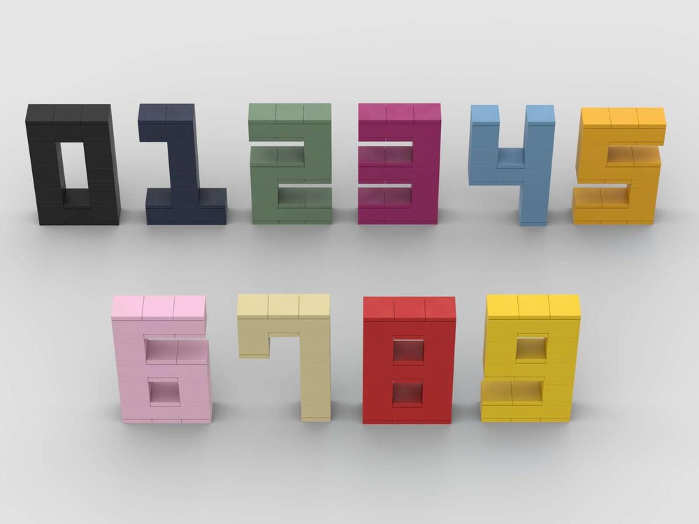 LEGO MOC Number Cube by uminuo | Rebrickable - Build with LEGO
