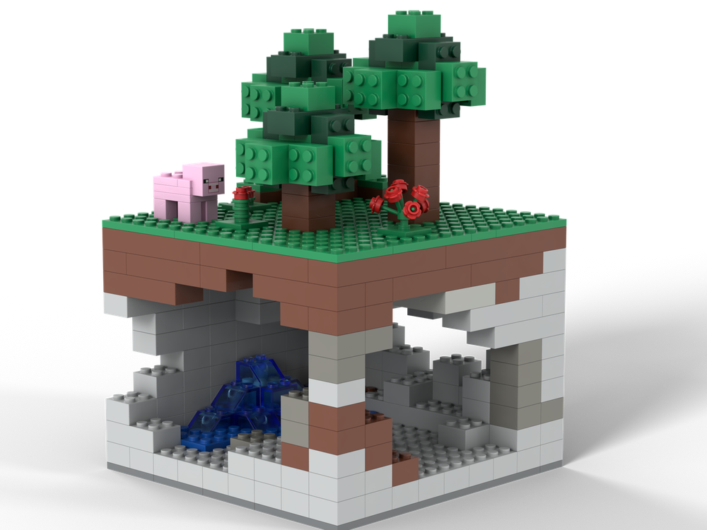 LEGO MOC Small Minecraft Diorama by confused_physicist | Rebrickable ...