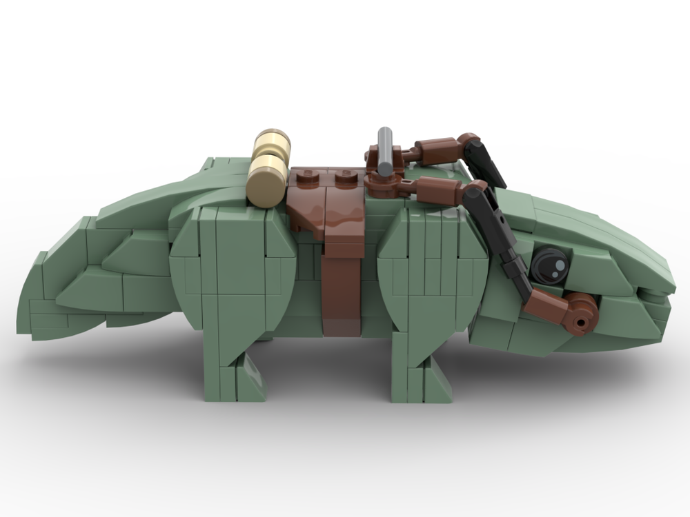 LEGO MOC Dewback - Minifig Scale Sand Green Version by The_Minikit_Guy ...