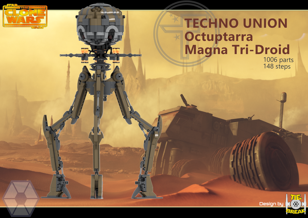 LEGO MOC Octuptarra Magna tri-droid by TIEbreak | Rebrickable - Build ...