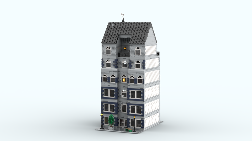 LEGO MOC Art Gallery, Apartment Modular by legoalfactotum | Rebrickable ...