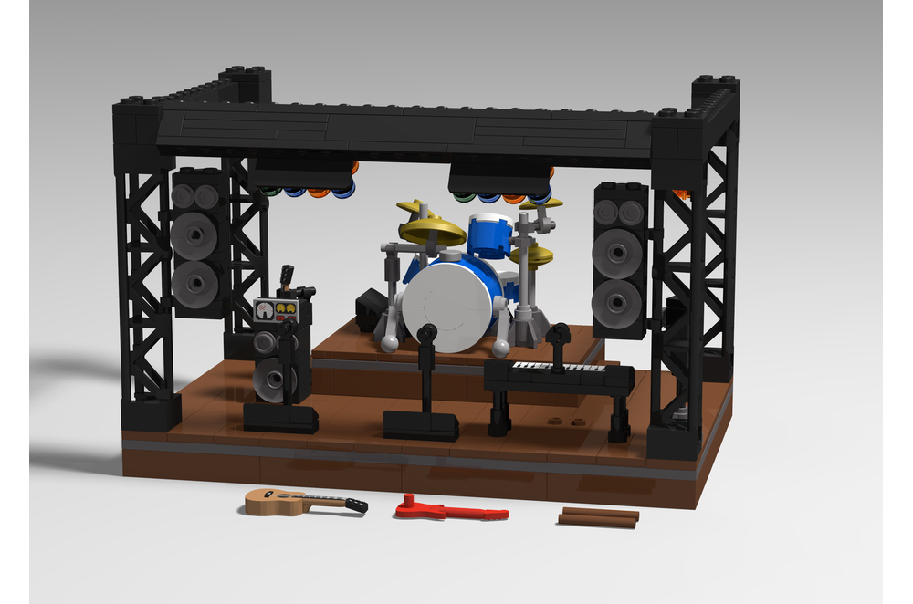 LEGO MOC Rock band with stage by Incredibricks | Rebrickable - Build ...