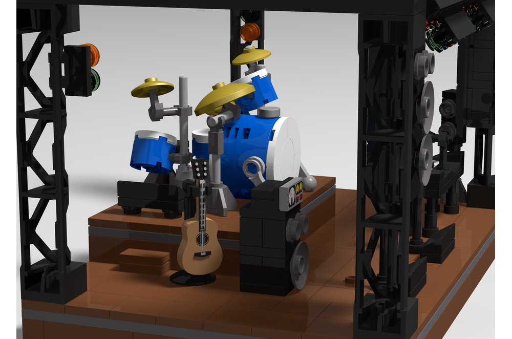 LEGO MOC Rock band with stage by Incredibricks | Rebrickable - Build ...