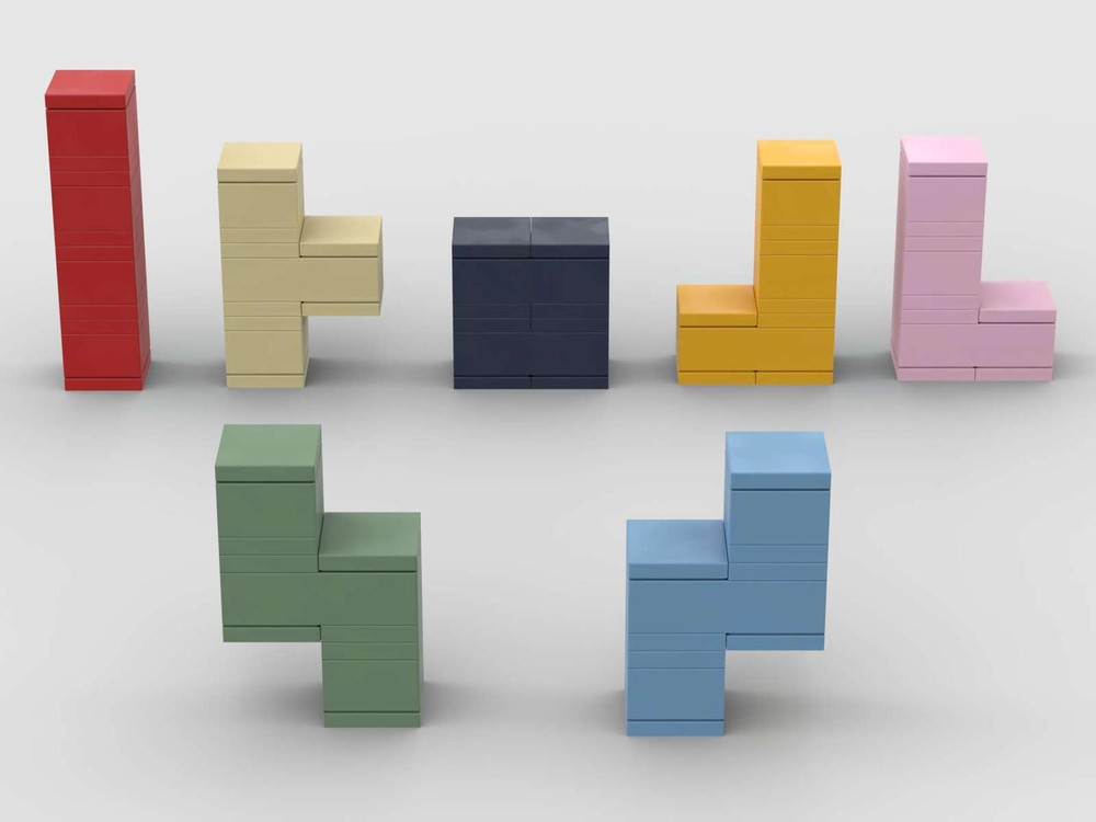 LEGO MOC Tetris by uminuo | Rebrickable - Build with LEGO