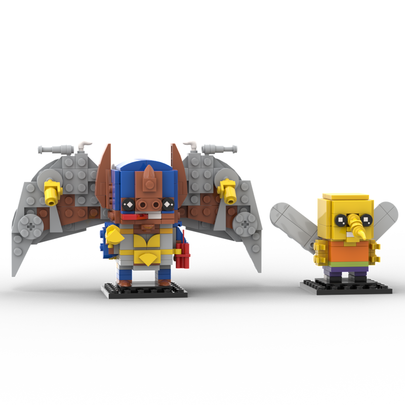 LEGO MOC Wingnut & Screwloose Brickheadz by polecat89 | Rebrickable ...