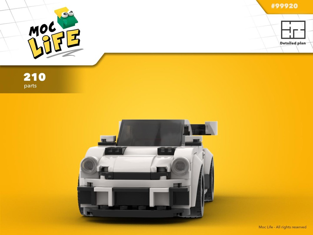 Lego Moc Porsche 911 Gt3 Rs By Moclife Rebrickable Build With Lego