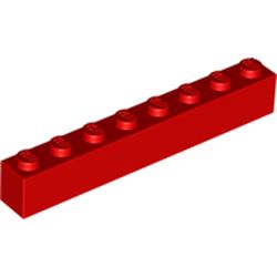 LEGO PART 3008pr0008 Brick 1 x 8 with 'INT-EUROPE' Sans-Serif White ...