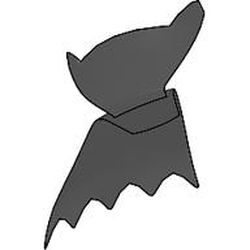 LEGO PART 42450 Neckwear Cape, Angular Pointed Collar, with 5 Points ...