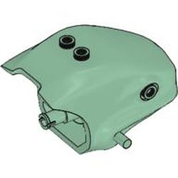 LEGO PART 47396 Creature Body Part, Dewback Head | Rebrickable - Build ...